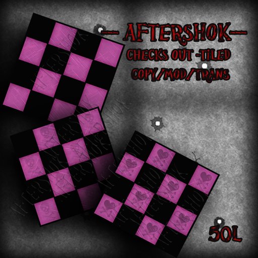 Second Life Marketplace - Checkerboard texture, Pink